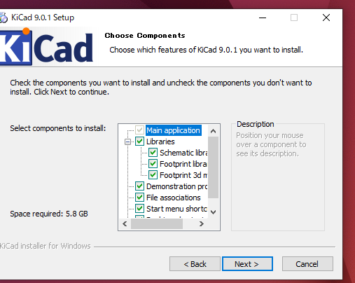 Kicad環境構築 - Sken 技術資料